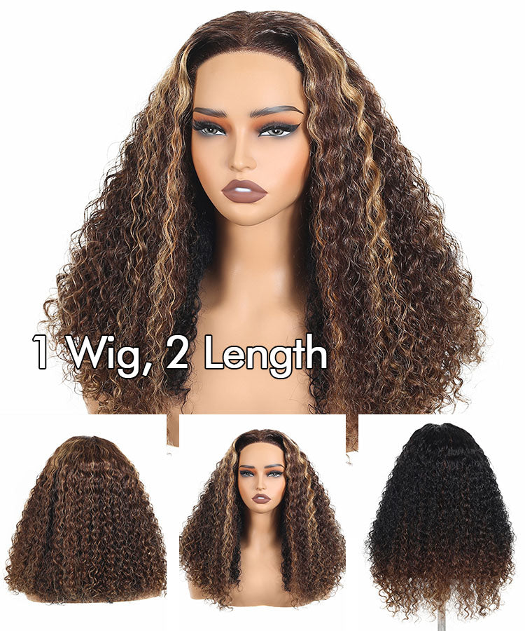 1 Wig, 2 Looks | Ombre Highlight Water Wave Wig Flip & Go Fast Transfo ...