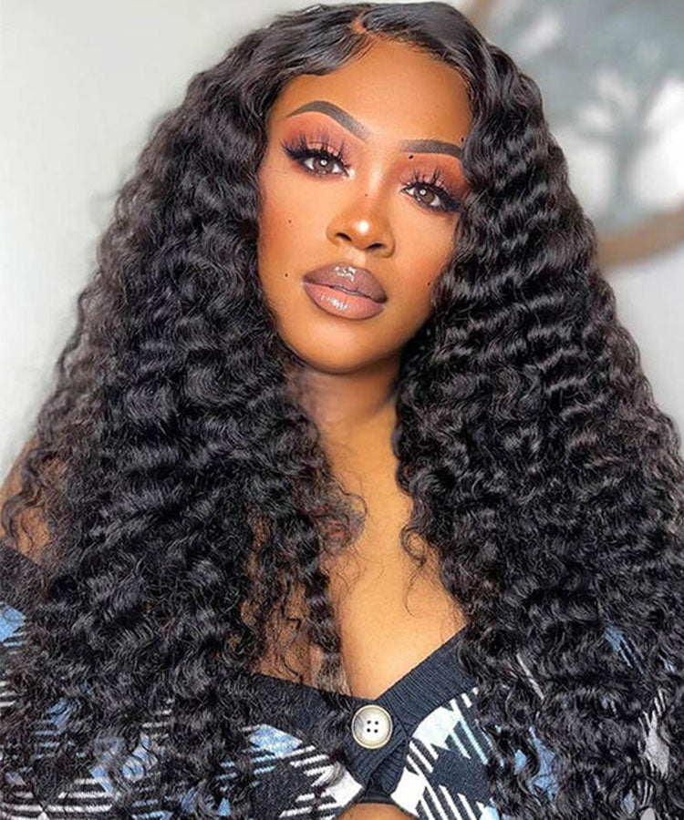 Wear Go Glueless Wig Pre-Cut HD Lace Wig Deep Wave Human Hair – karlami